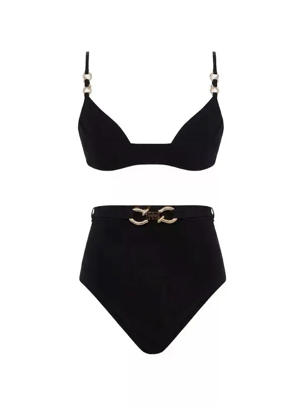 Zimmermann Mahon Belted Chain-link Bikini - Black