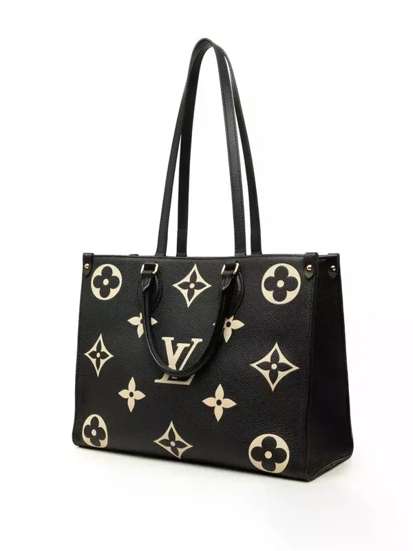LOUIS VUITTON 2021-2026 Bicolor Monogram Empreinte Giant Onthego Mm Satchel