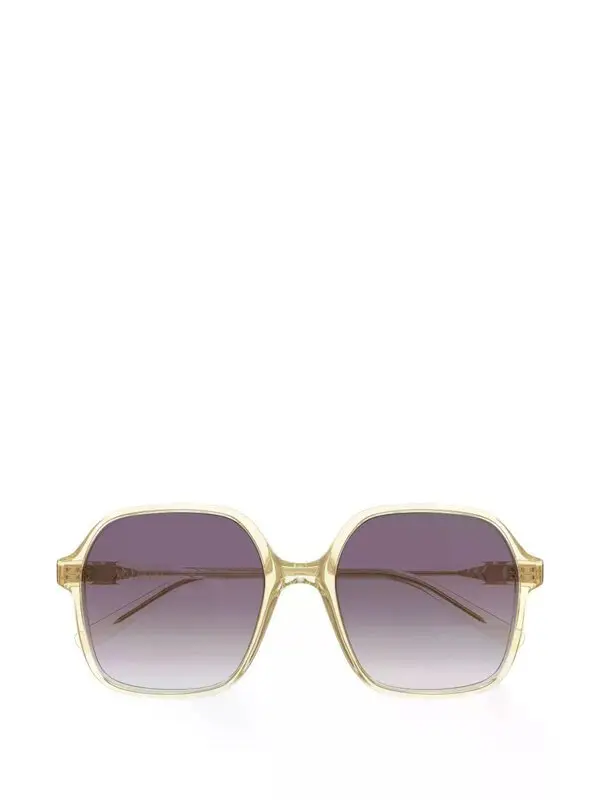 Valentino Garavani Vlogo Geometric-frame Sunglasses - Neutrals