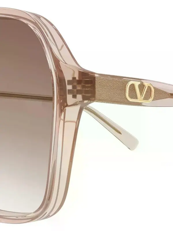 Valentino Garavani Vlogo Geometric-frame Sunglasses