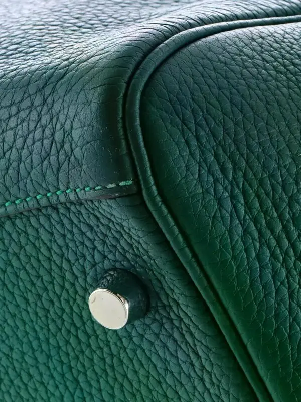 Hermès Lindy Bag Clemence 30 Shoulder Bag - Green