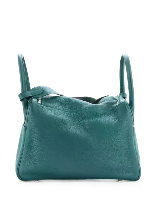 Hermès Lindy Bag Clemence 30 Shoulder Bag - Green