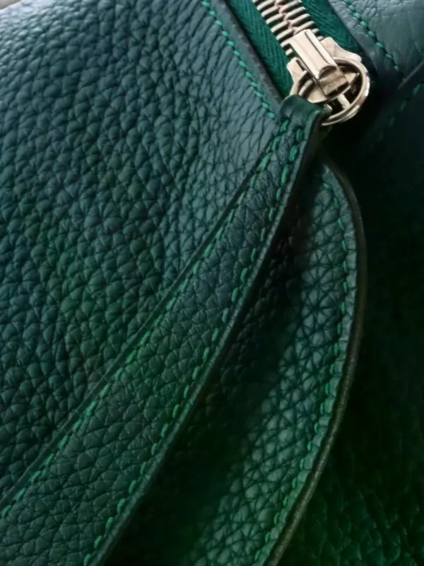 Hermès Lindy Bag Clemence 30 Shoulder Bag - Green
