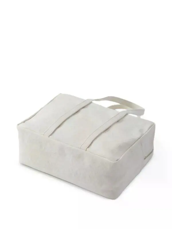 AMIACALVA Washed Canvas Boston Small Tote Bag