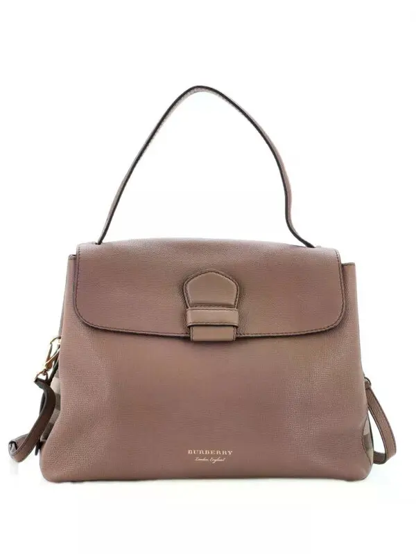 Burberry Camberley Top Handle Bag Leather Medium Satchel