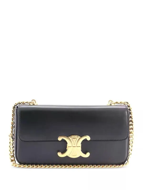 Celine Triomphe Chain Leather Small Shoulder Bag