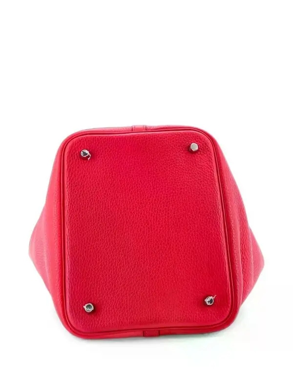 Hermès Picotin Lock Bag Tricolor Clemence Mm Tote Bag - Pink