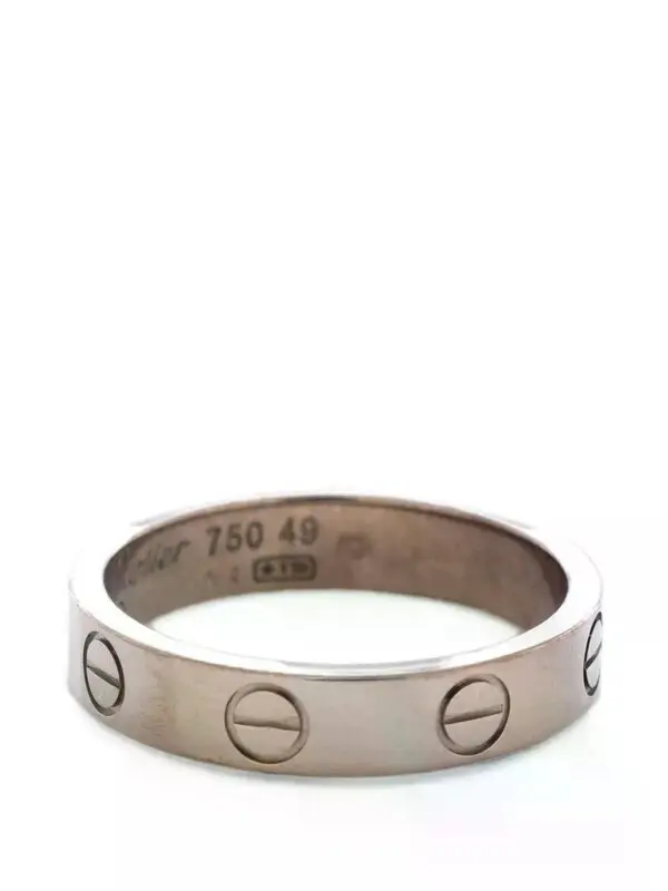 Cartier Love Wedding Band 18k White Gold Ring