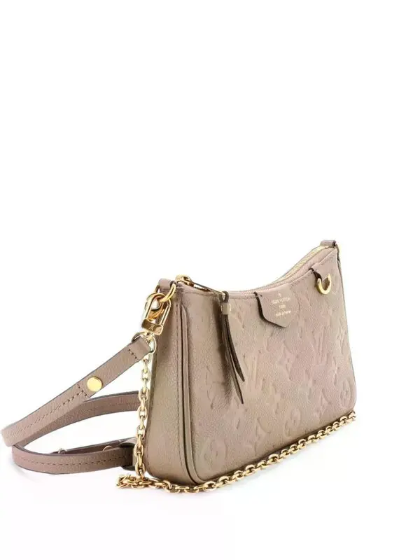 LOUIS VUITTON Easy Pouch On Strap Monogram Empreinte Leather Shoulder Bag - Grey