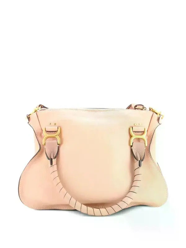 Chloé Marcie Leather Medium Satchel - Neutrals