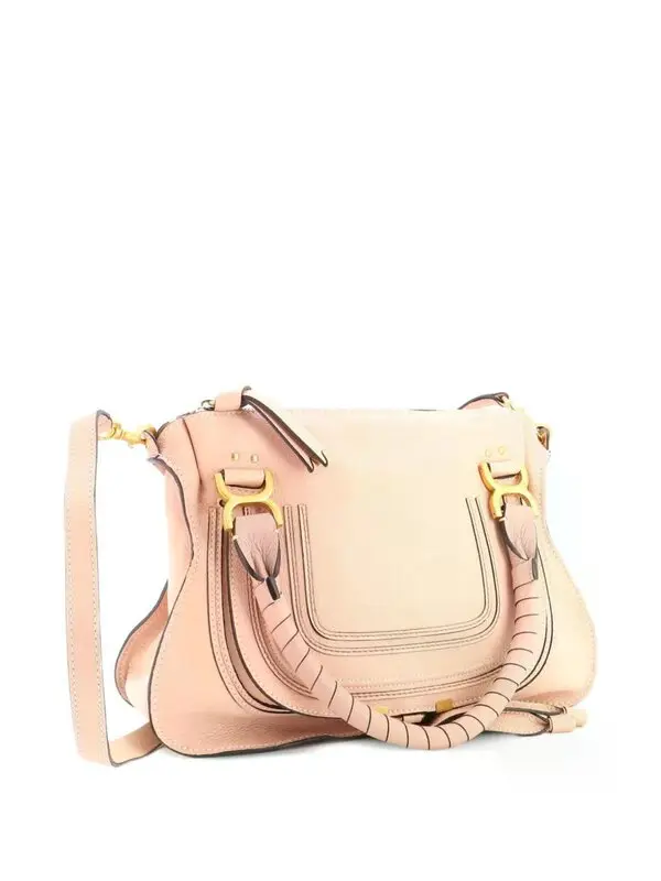 Chloé Marcie Leather Medium Satchel - Neutrals