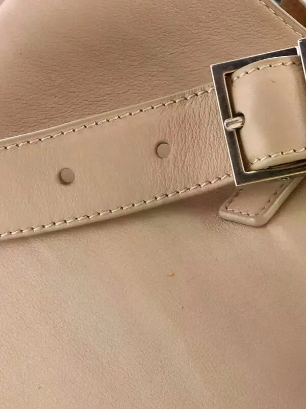 Saint Laurent Le 5 A 7 Supple Leather Small Hobo Bag - Grey