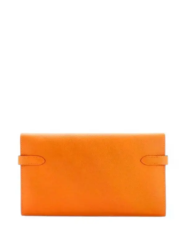 Hermès Kelly Wallet Verso Epsom Long Small Wallets - Orange