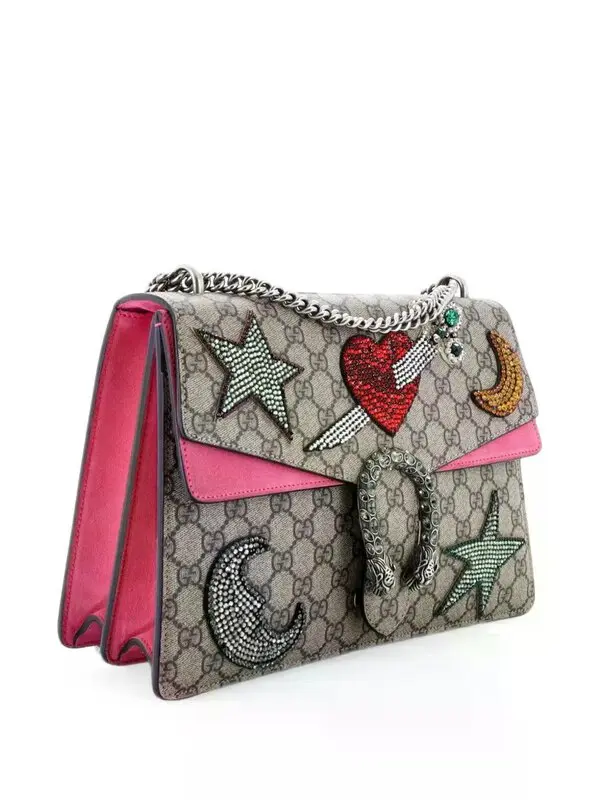 Gucci Dionysus Bag Embellished Gg Coated Canvas Medium Shoulder Bag