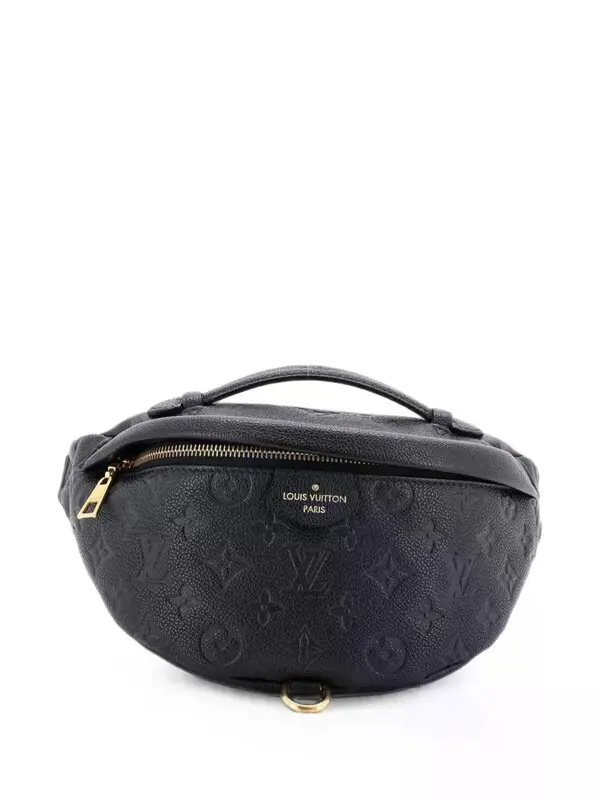 LOUIS VUITTON Bum Bag Monogram Empreinte Leather Belt Bag - Black