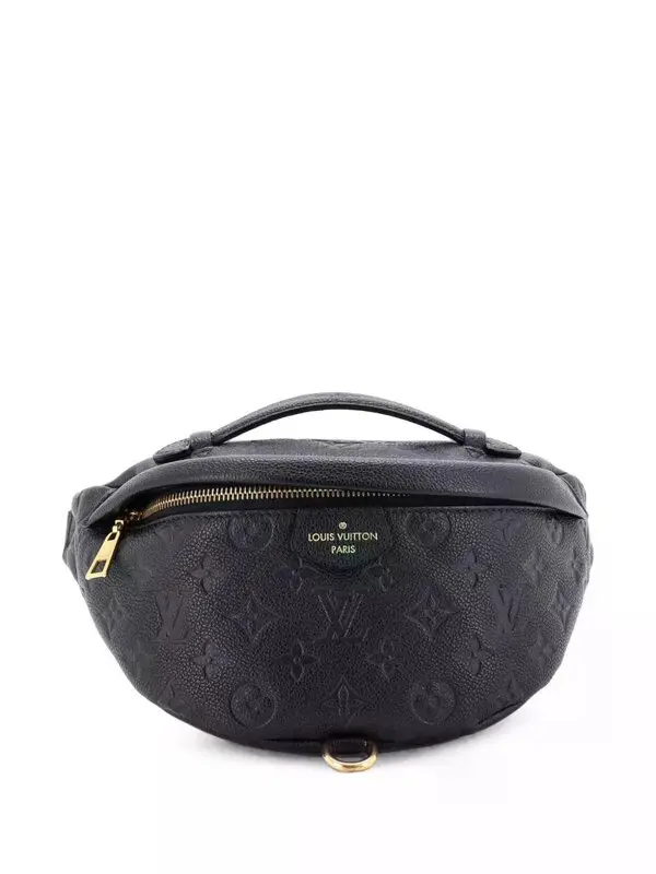 LOUIS VUITTON Bum Bag Monogram Empreinte Leather Belt Bag - Black