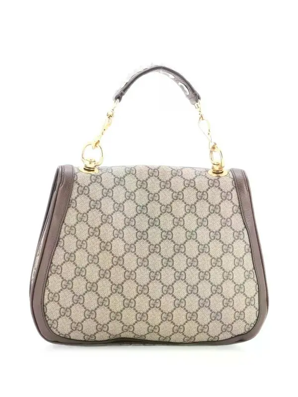 Gucci Blondie Nm Top Handle Bag Gg Coated Canvas Medium Satchel