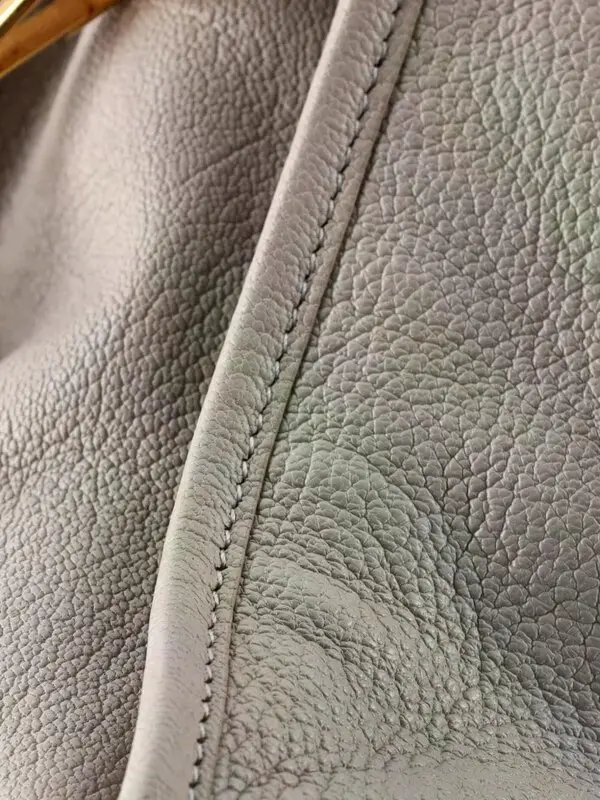 Balenciaga City Classic Metallic Edge Bag Leather Medium Satchel - Grey