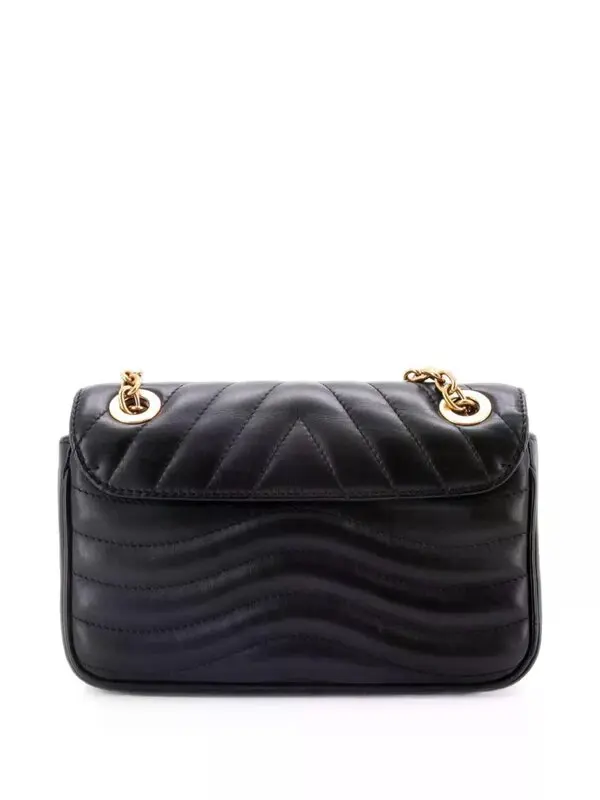 LOUIS VUITTON New Wave Chain Bag Nm Quilted Leather Pm Crossbody Bag - Black