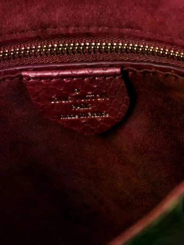 LOUIS VUITTON Gaia Handbag Monogram Canvas With Python And Ostrich Hobo Bag