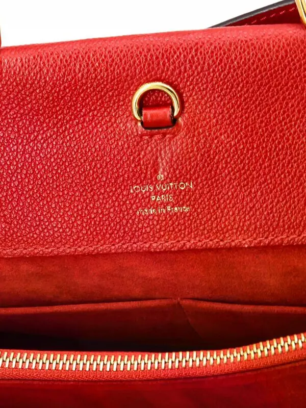 LOUIS VUITTON Venus Handbag Monogram Canvas And Leather Satchel - Red
