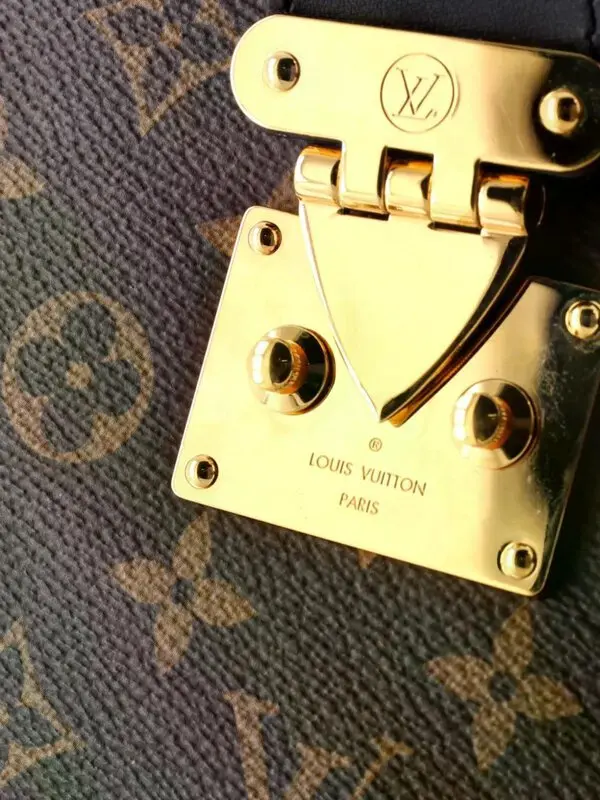 LOUIS VUITTON Twinny Handbag Monogram Canvas And Reverse Monogram Canvas With Leather Shoulder Bag