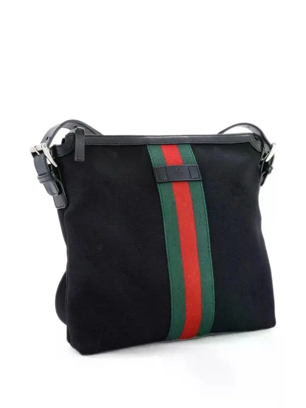 Gucci Web Messenger Bag Techno Canvas Small Crossbody Bag
