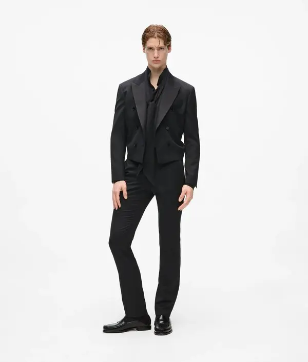 Karl Lagerfeld Kl Studio Regular-fit Wool Suit Pants