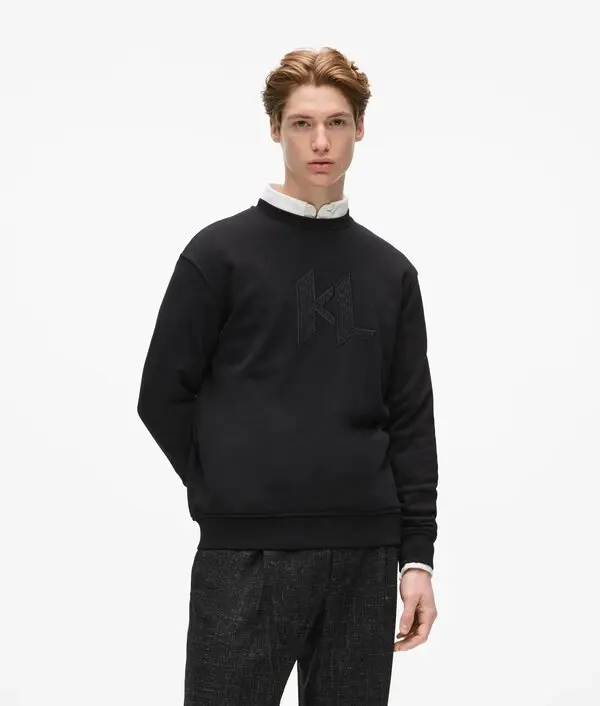 Karl Lagerfeld Monogram Crew Neck Sweatshirt