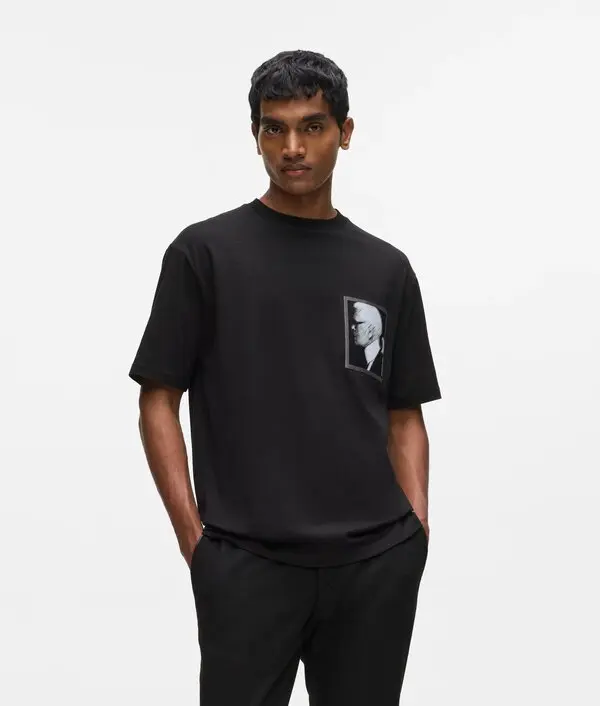 Karl Lagerfeld Relaxed-fit Karl Portrait T-shirt