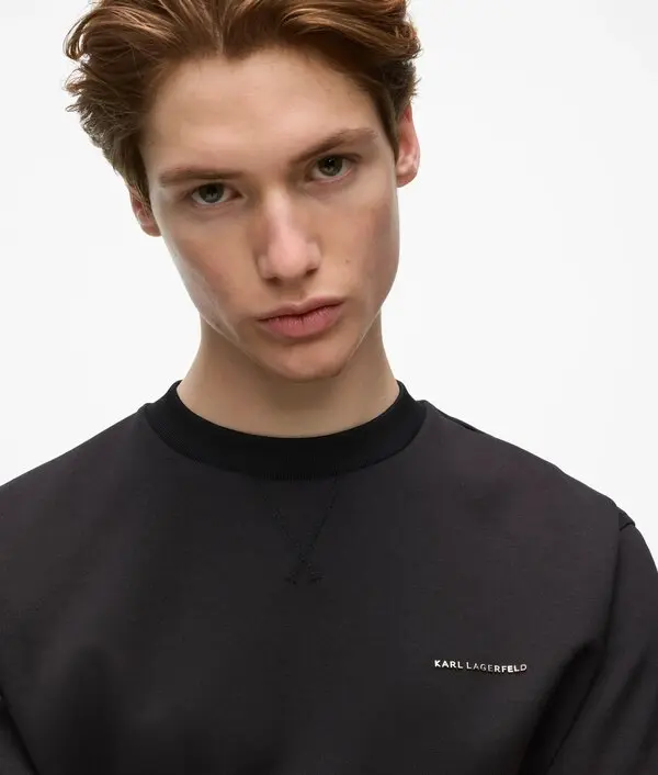 Karl Lagerfeld Metallic Logo Sweatshirt