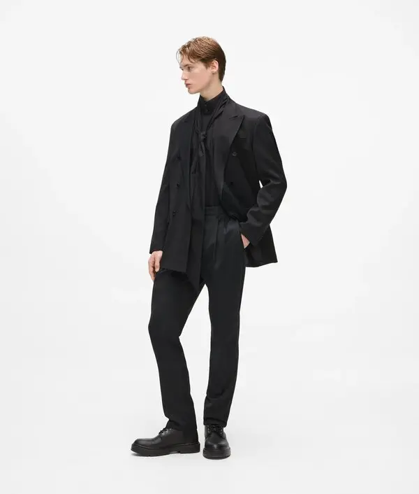 Karl Lagerfeld Kl Studio Regular-fit Wool Suit Pants