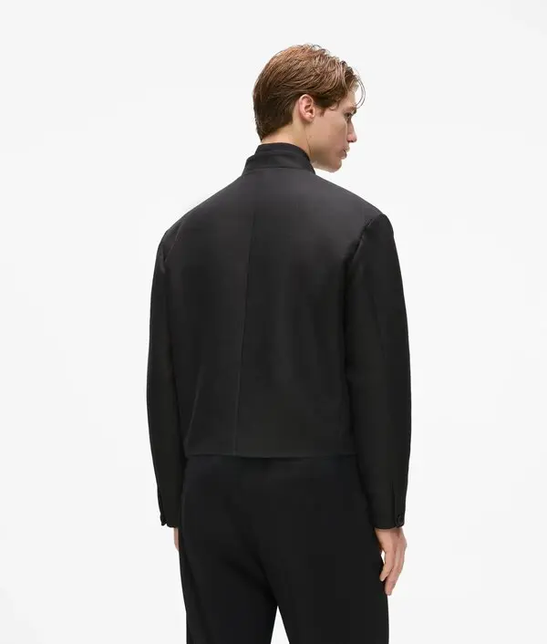 Karl Lagerfeld Kl Studio Stand Collar Cropped Jacket