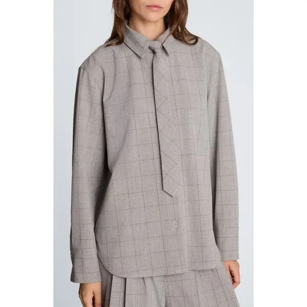 KENNETH COLE Plaid Shirt With Tie
