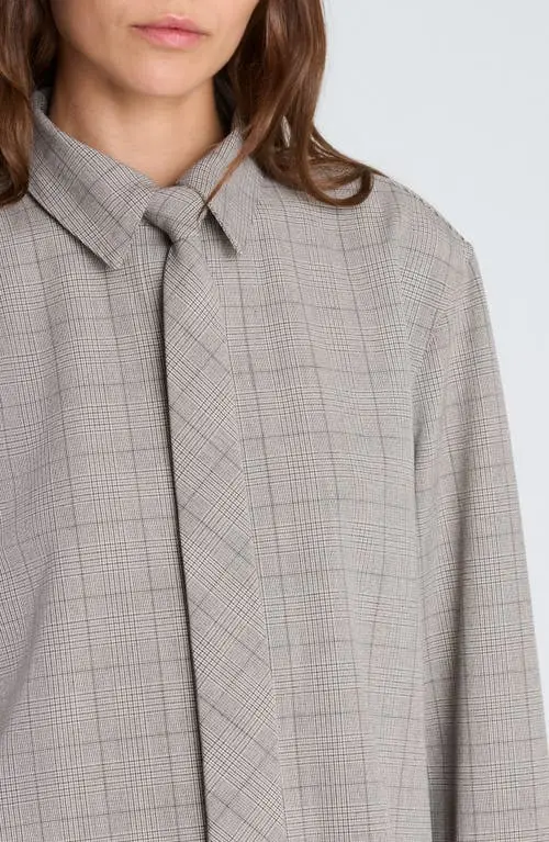 KENNETH COLE Plaid Shirt With Tie