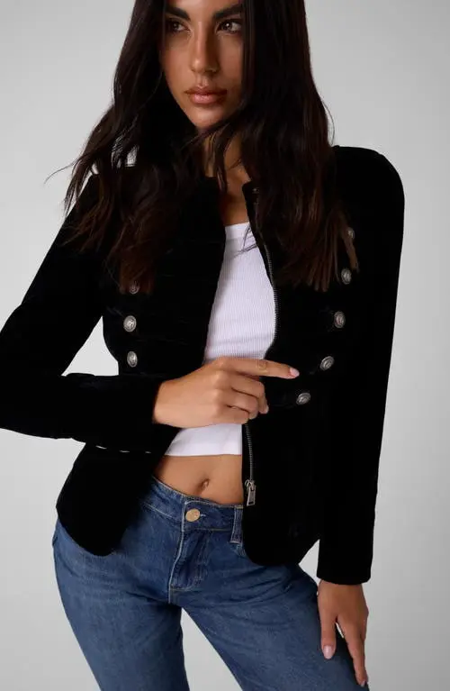 Guess Elena Velvet Band Jacket