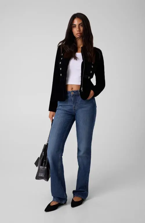 Guess Elena Velvet Band Jacket