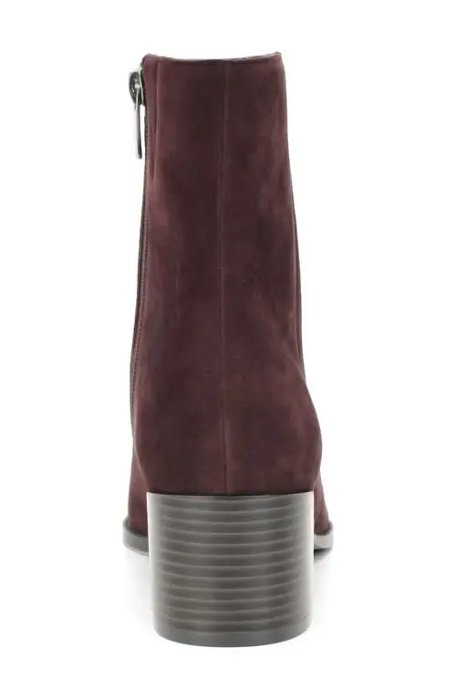 Nine West Becky Leather Bootie - Dark Red