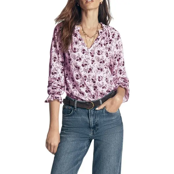 Boden Pia Ruffle Detail Top