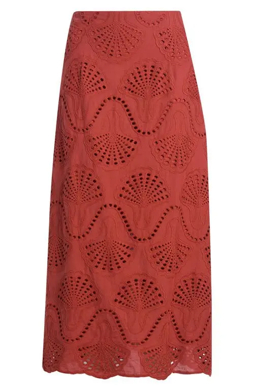 A.REN Cannes Eyelet Midi Skirt