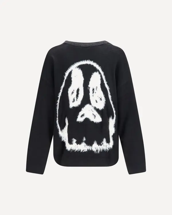 Y3 Chito V-neck Cardigan With Graphic Back