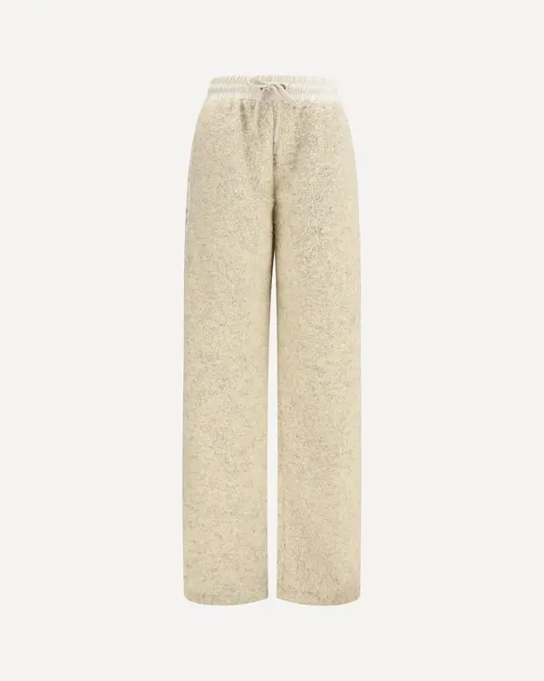 Moncler Teddy-effect Feece Sweatpants Femae - Beige