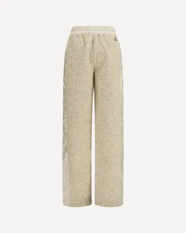 Moncler Teddy-effect Feece Sweatpants Femae - Beige