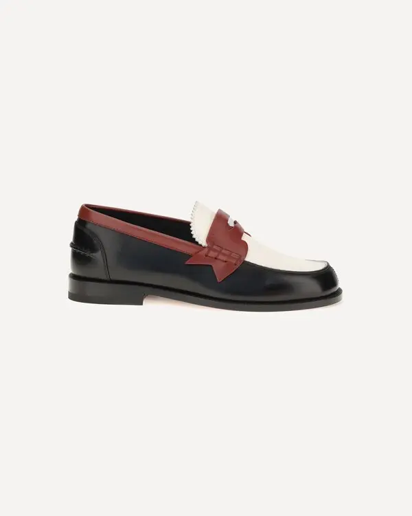 CHRISTIAN LOUBOUTIN Plato Leather Loafers - Black