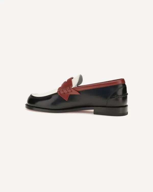 CHRISTIAN LOUBOUTIN Plato Leather Loafers - Black