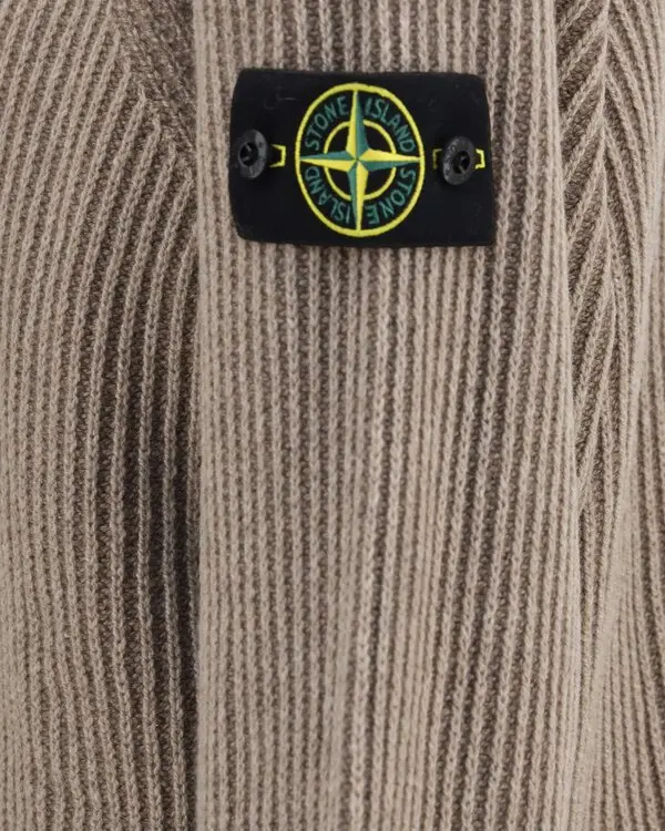 Stone Island Hooded Zip-up Weater - Beige