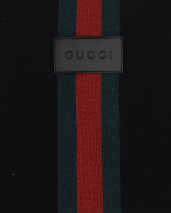 Gucci Wool Scarf With Web Stripe