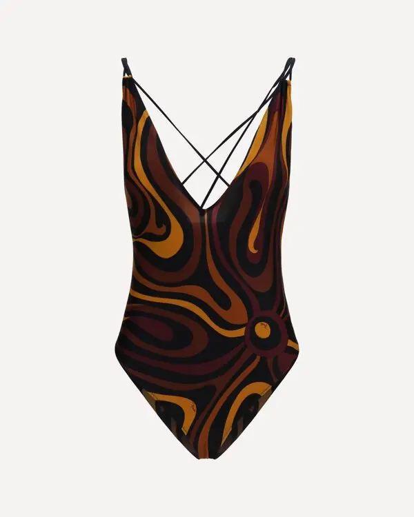 Emilio Pucci Lycra Swisuit Feale - Multicolour