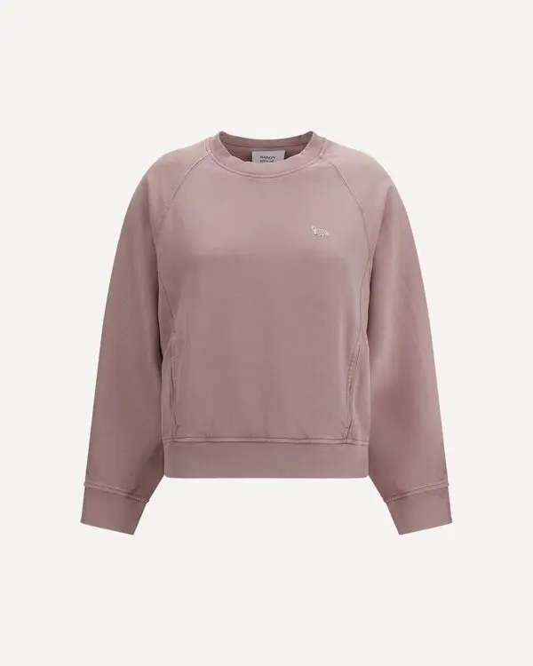 Maison Kitsuné Baby Fox Faded Crewneck Weathirt