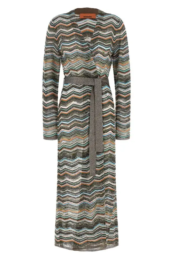 Missoni Chevron Lamé Cardigan - Multi